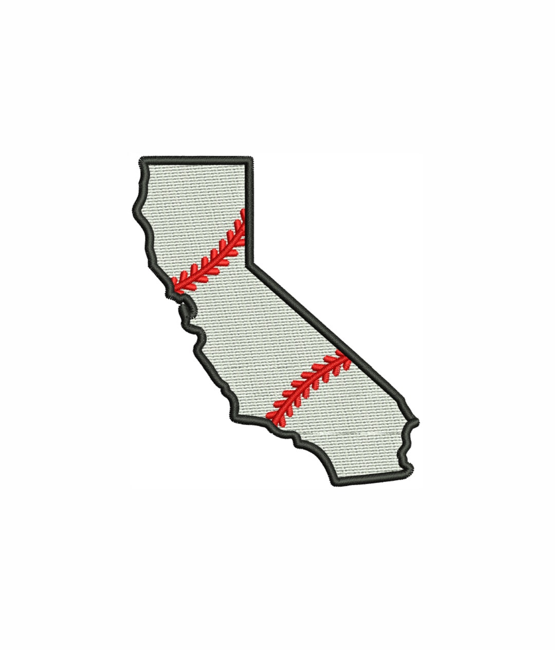Baseball California Embroidery Design | State of California Baseball ...