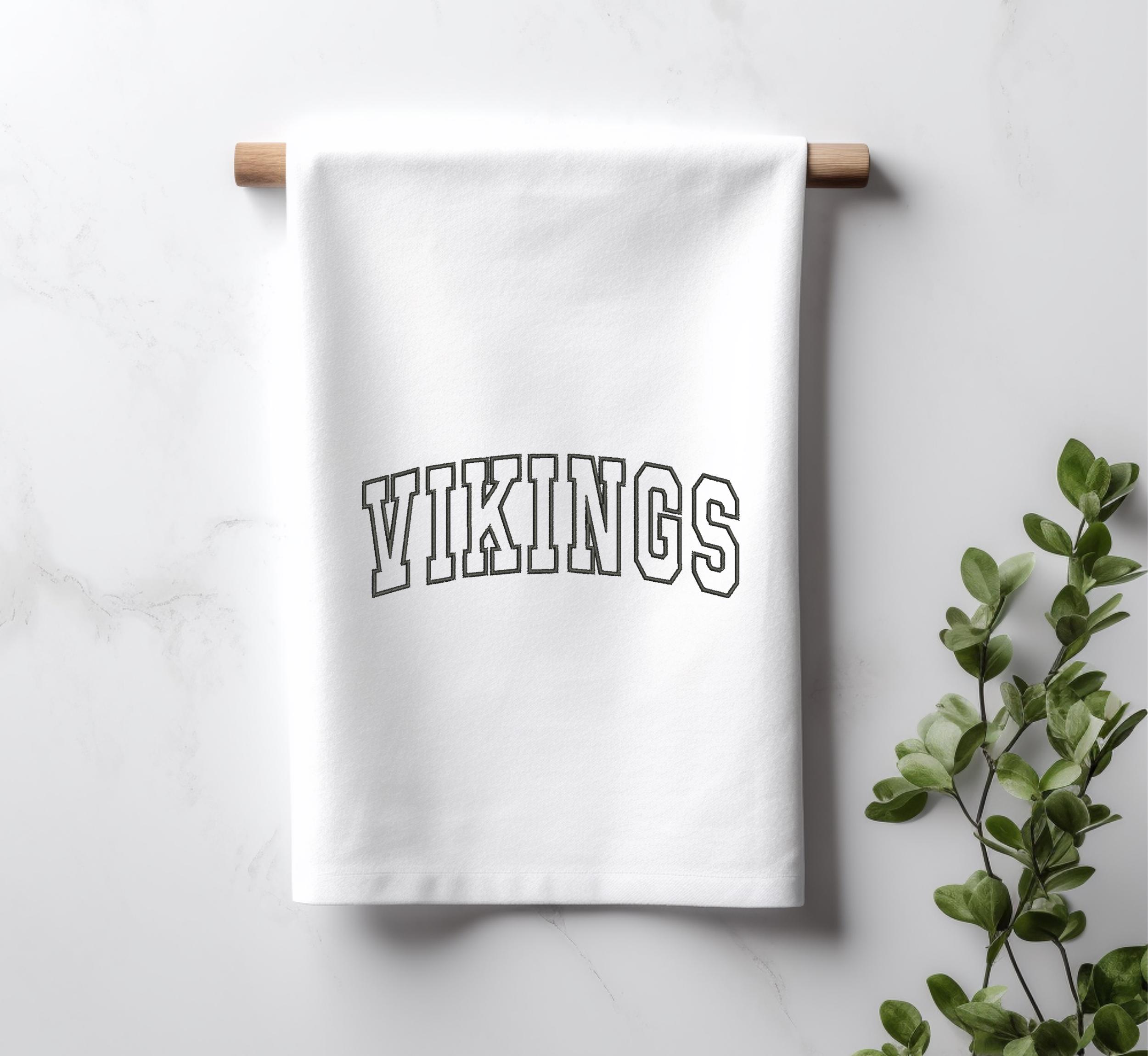 Vikings Letters Outline Embroidery Design | 5 Sizes (digital File) - Etsy