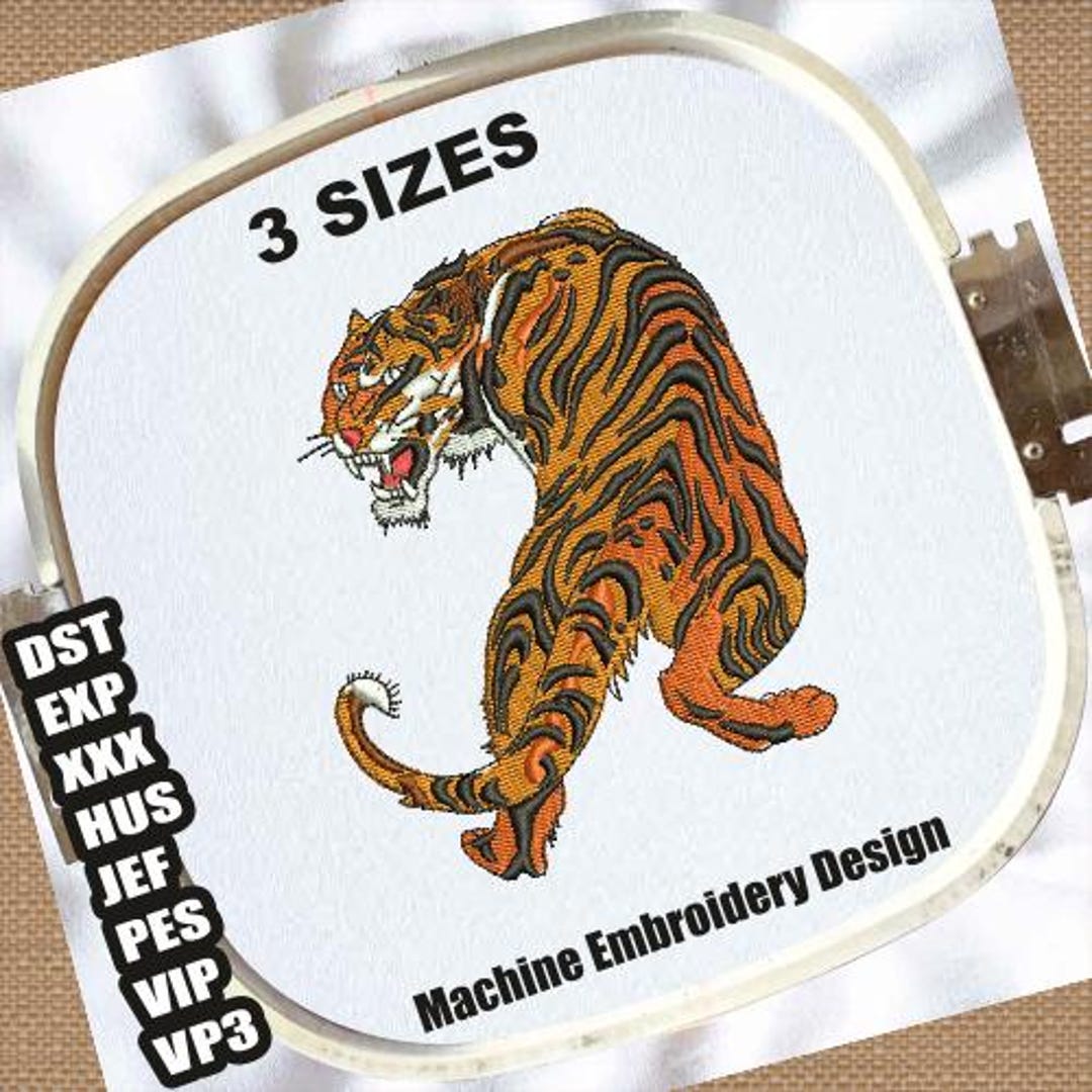 Tiger Machine Embroidery Designs | Tiger Embroidery Patterns | Tiger ...