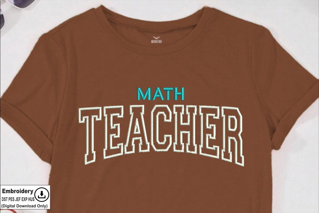 Math Teacher Machine Embroidery Designs | Mathematics Teacher ...