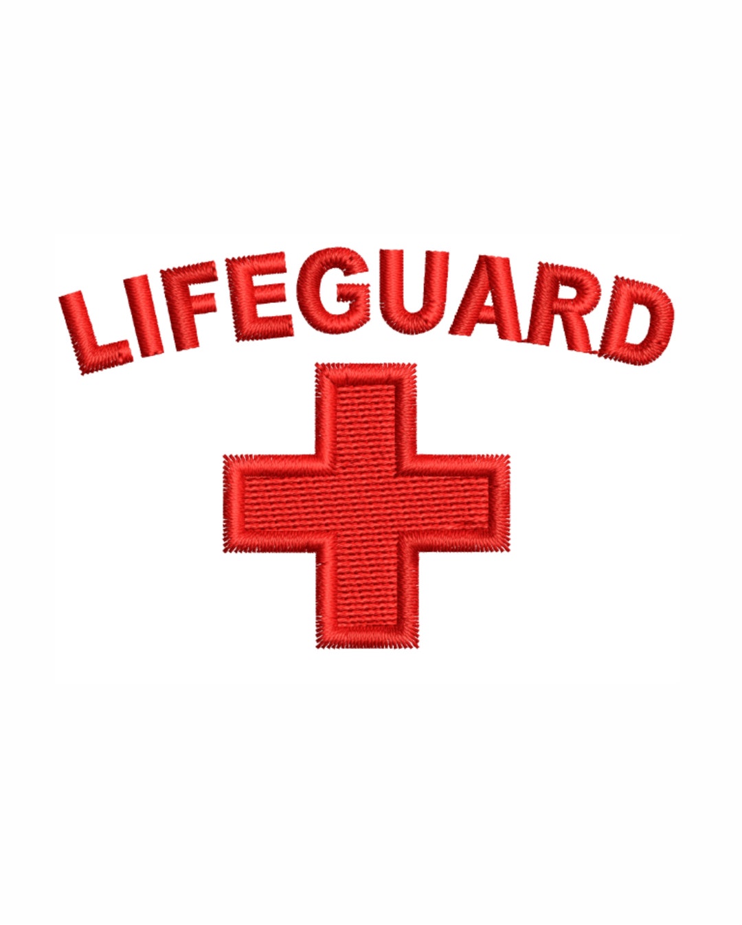 Lifeguard Embroidery Design Lifeguard Dst File Lifeguard Pes Files ...