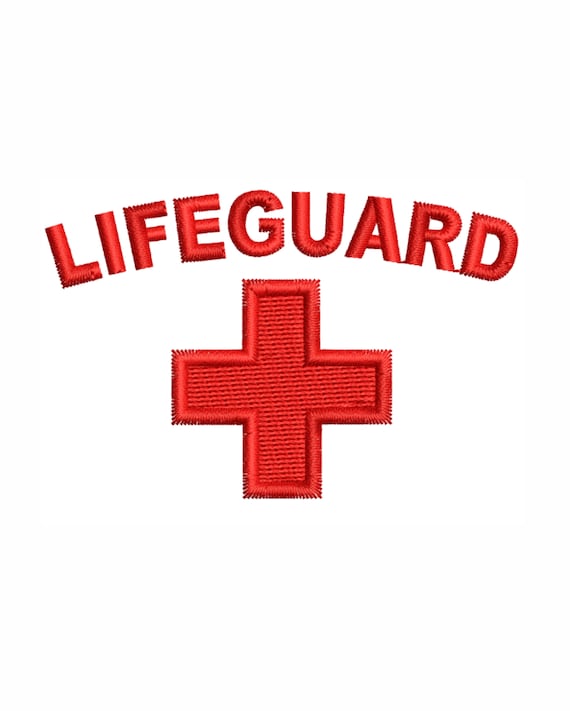 Lifeguard Embroidery Design Lifeguard Dst File Lifeguard - Etsy