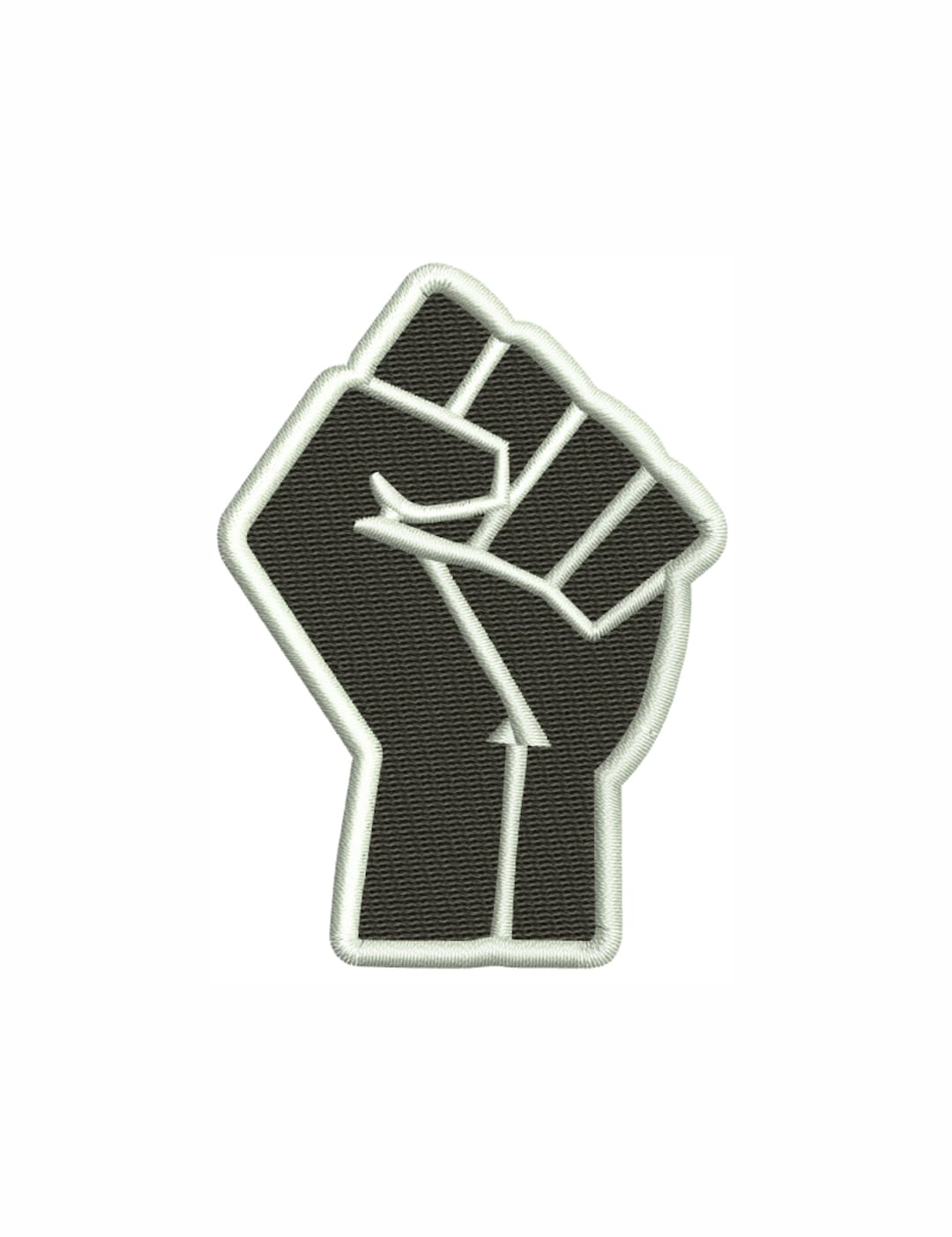 Raised Fist Embroidery Design Clenched Fist Dst File Hand Fist Pes File ...