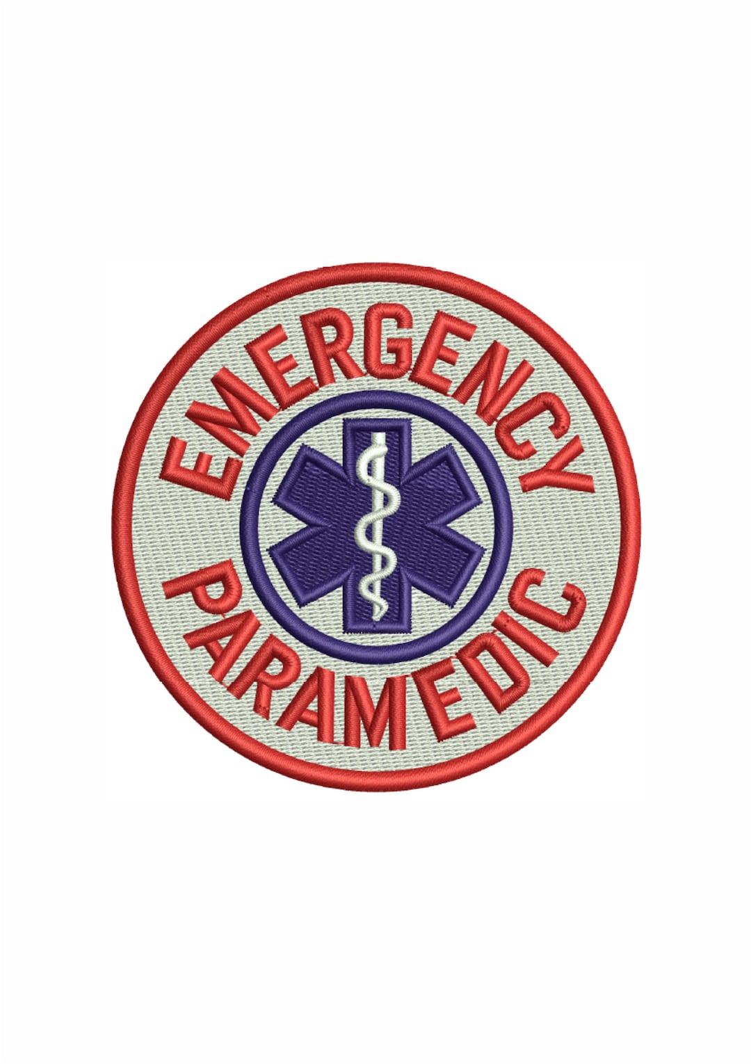 Emergency Paramedic Logo Embroidery Design: Medical Star (DST PES EXP ...