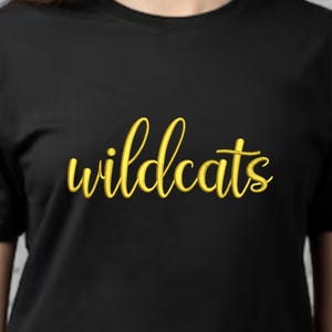 Wildcats 3D Puff Machine Embroidery Designs | Wildcats 3D Puffy Foam ...
