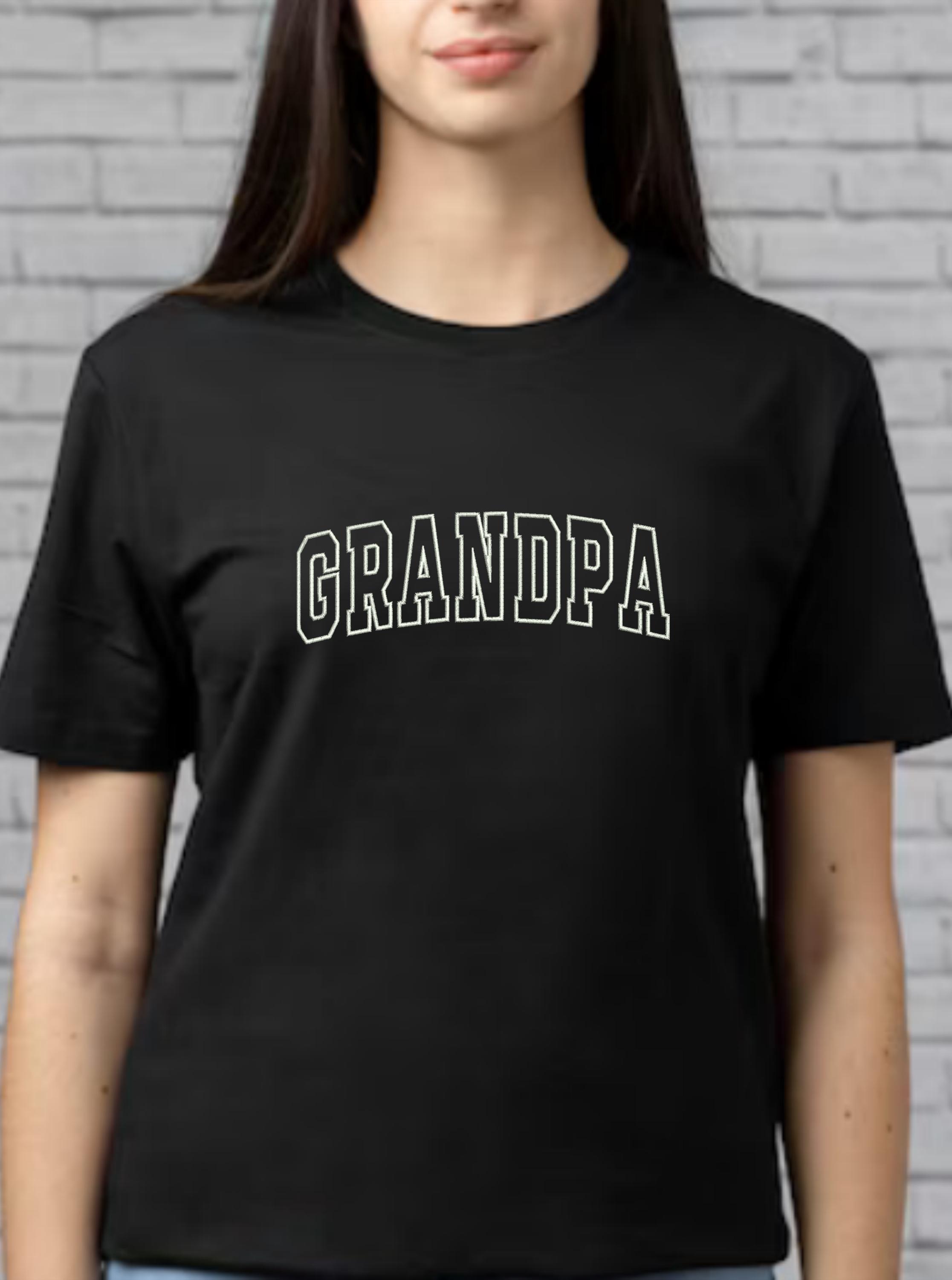 Grandpa Outline Embroidery Design | Father's Day Gift (digital File) - Etsy