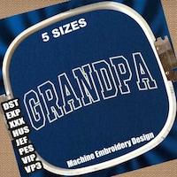 Dada Applique Embroidery Design, Father's Day Satin Stitch, Instant ...