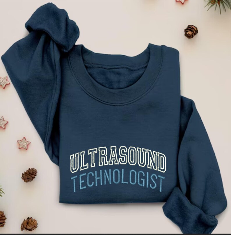 Ultrasound Tech Outline Embroidery Design | Medical DST File (digital ...
