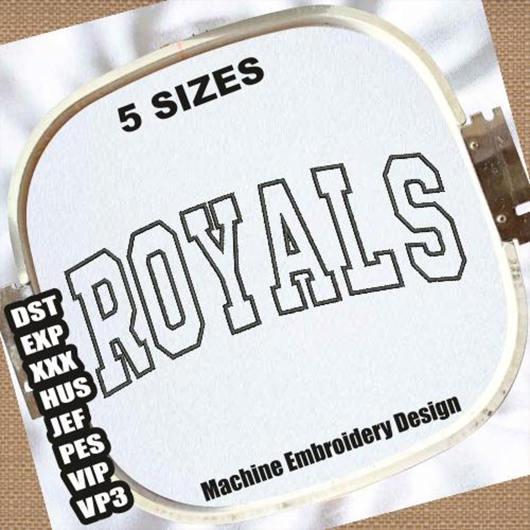 Royals Border Machine Embroidery Designs | Royals Letters Embroidery ...