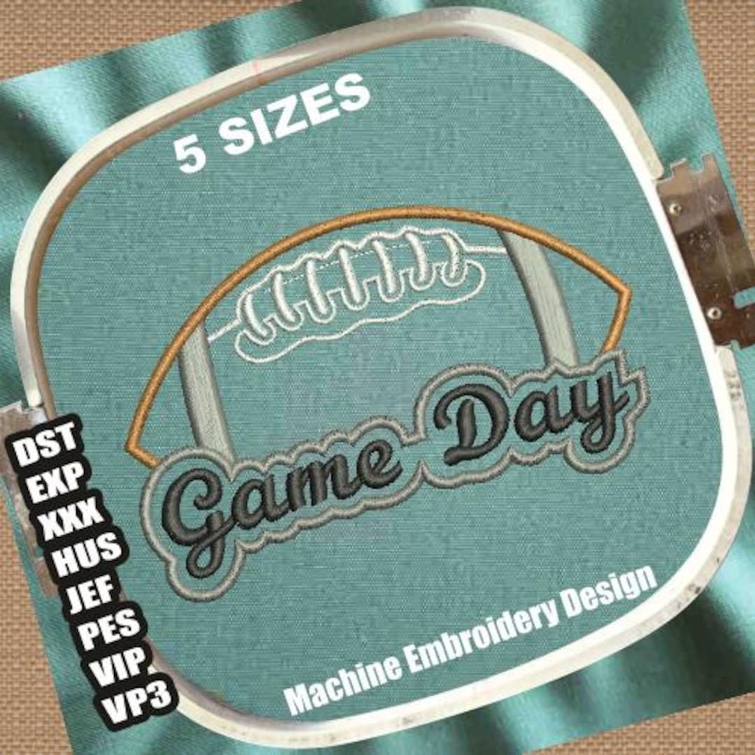 Game Day Machine Embroidery Designs | Football Embroidery Patterns ...