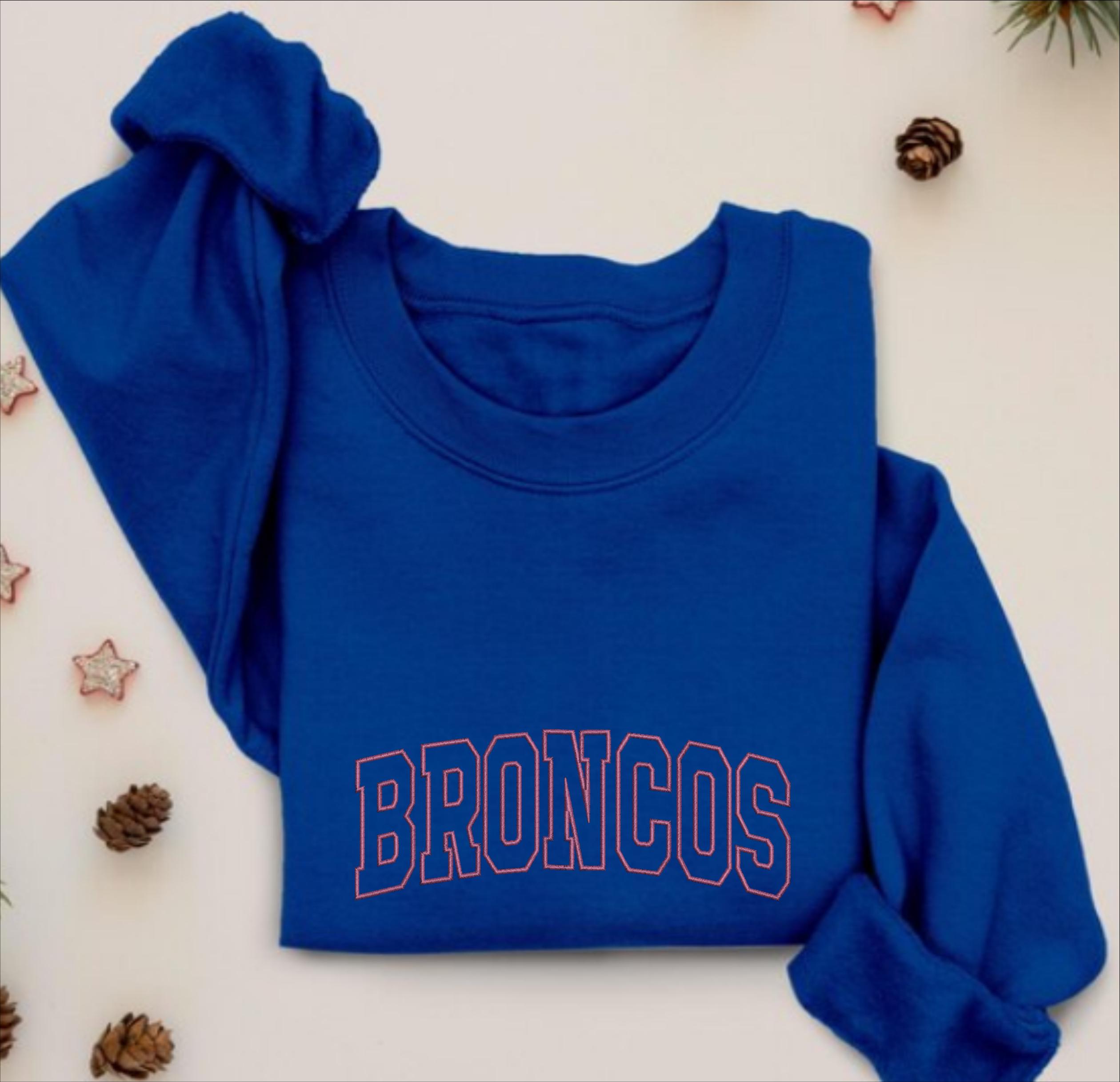 Broncos Outline Machine Embroidery Designs | Broncos Border Embroidery ...