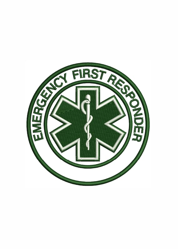Emergrncy First Responders Embroidery Design First - Etsy