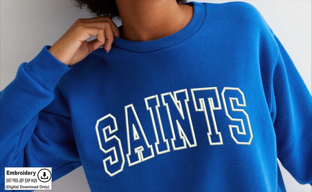 Saints Applique Embroidery Designs | Letters, Border (digital Download ...