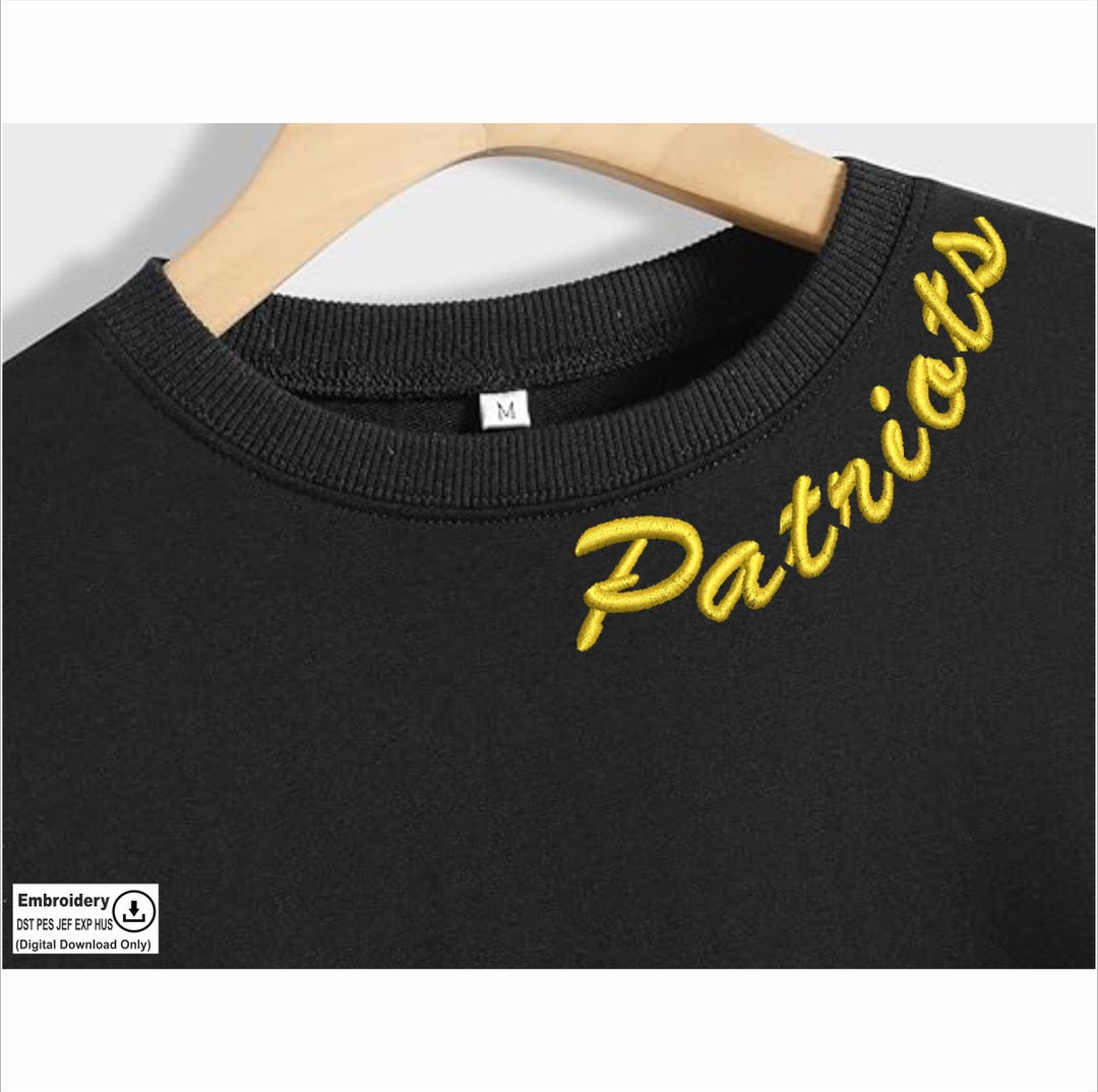 Patriots Letters Machine Embroidery Design | Patriots Embroidery ...