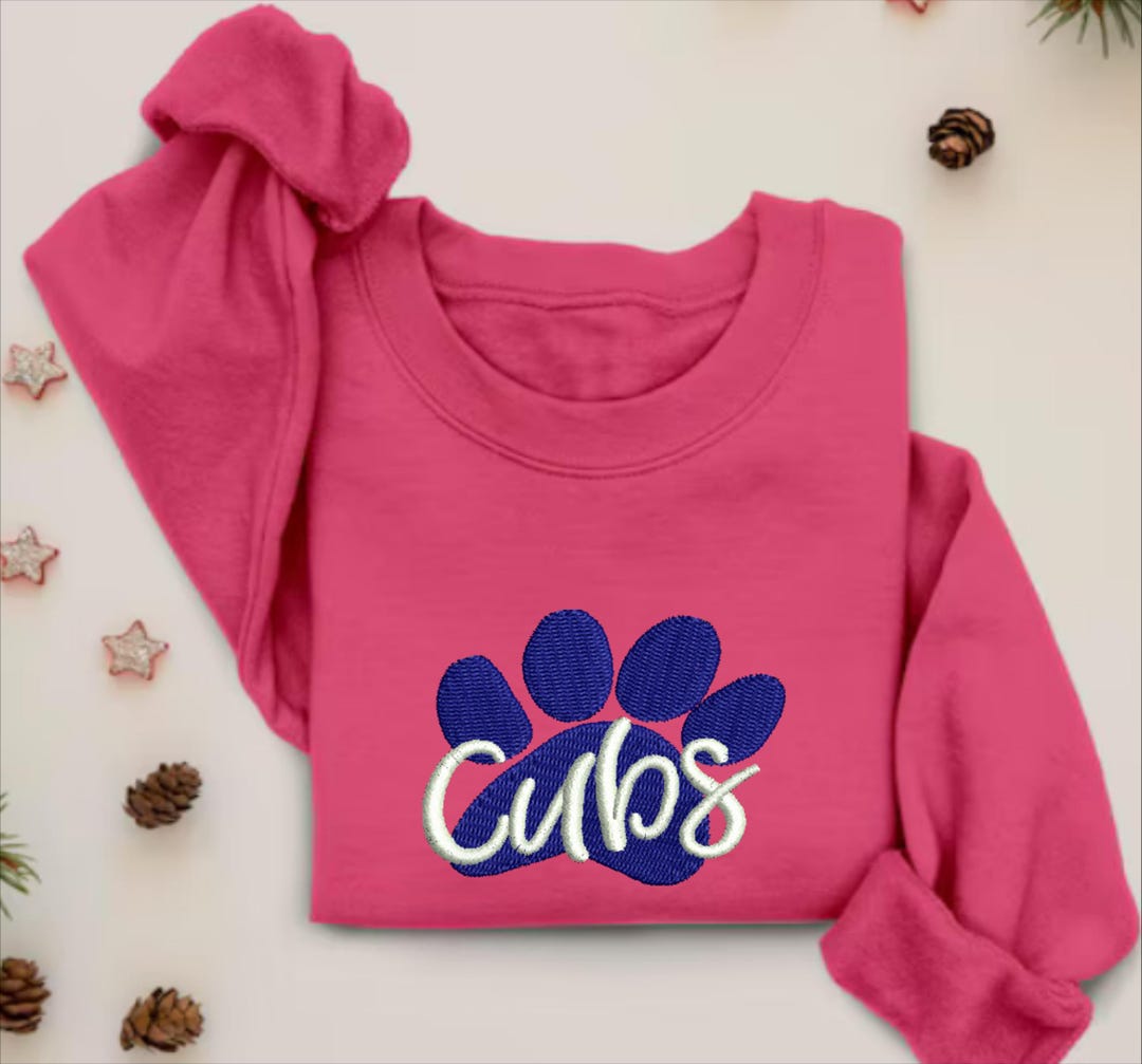 Cubs Paw Machine Embroidery Designs | Cubs Paw Print Embroidery ...