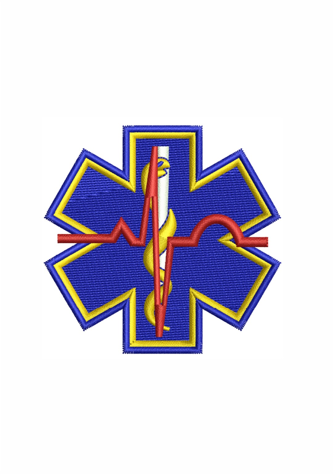 Emergency Medical Logo Embroidery Design | Emergency Medical Technician ...
