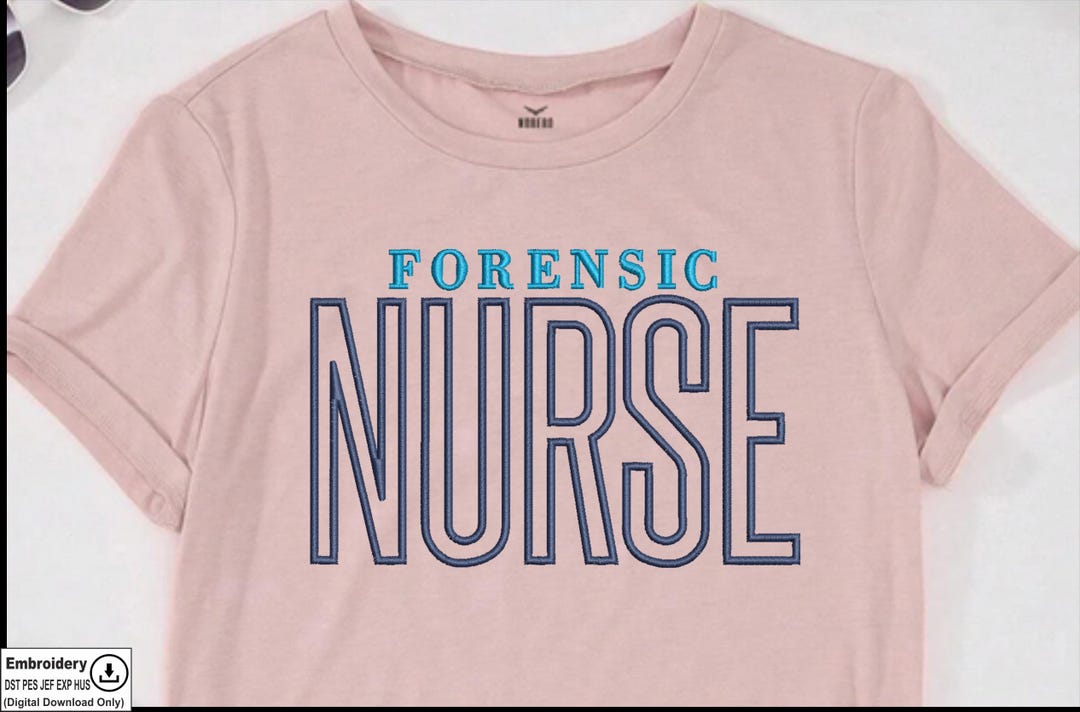 Forensic Nurse Outline Letters Machine Embroidery Designs | Nurse ...