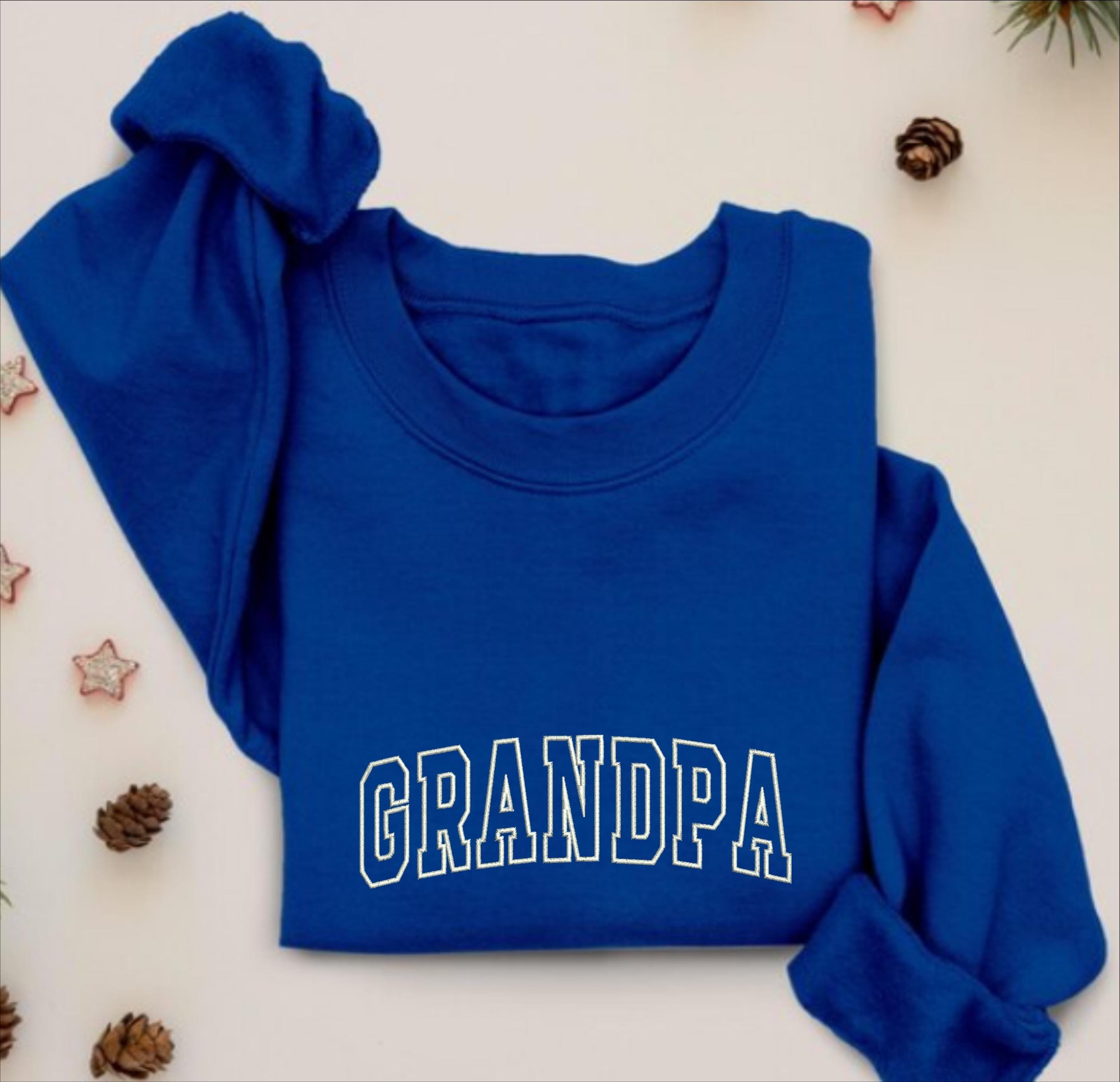 Grandpa Outline Embroidery Design | Father's Day Gift (digital File) - Etsy