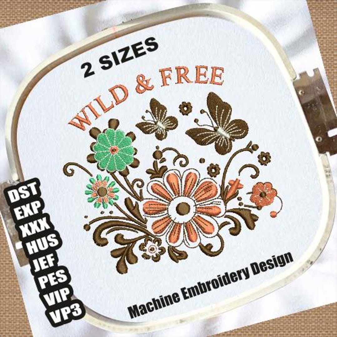 Wild and Free Machine Embroidery Designs | Wildflowers Embroidery ...