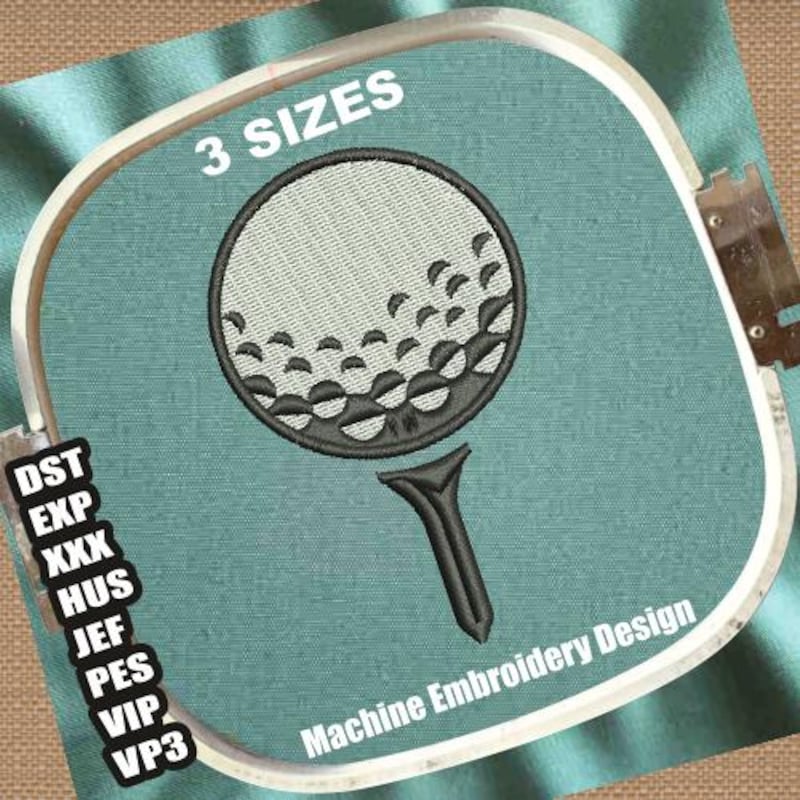 Golf Embroidery Designs - Etsy