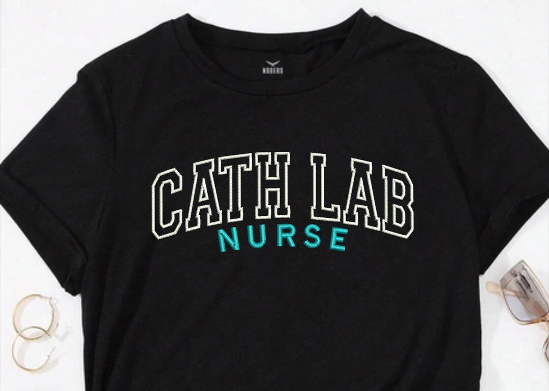Cath Lab Nurse Letters Machine Embroidery Design | Cardiac Nurse ...