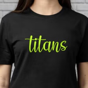 Titans Machine Embroidery Designs | Titans Letters Embroidery Patterns ...