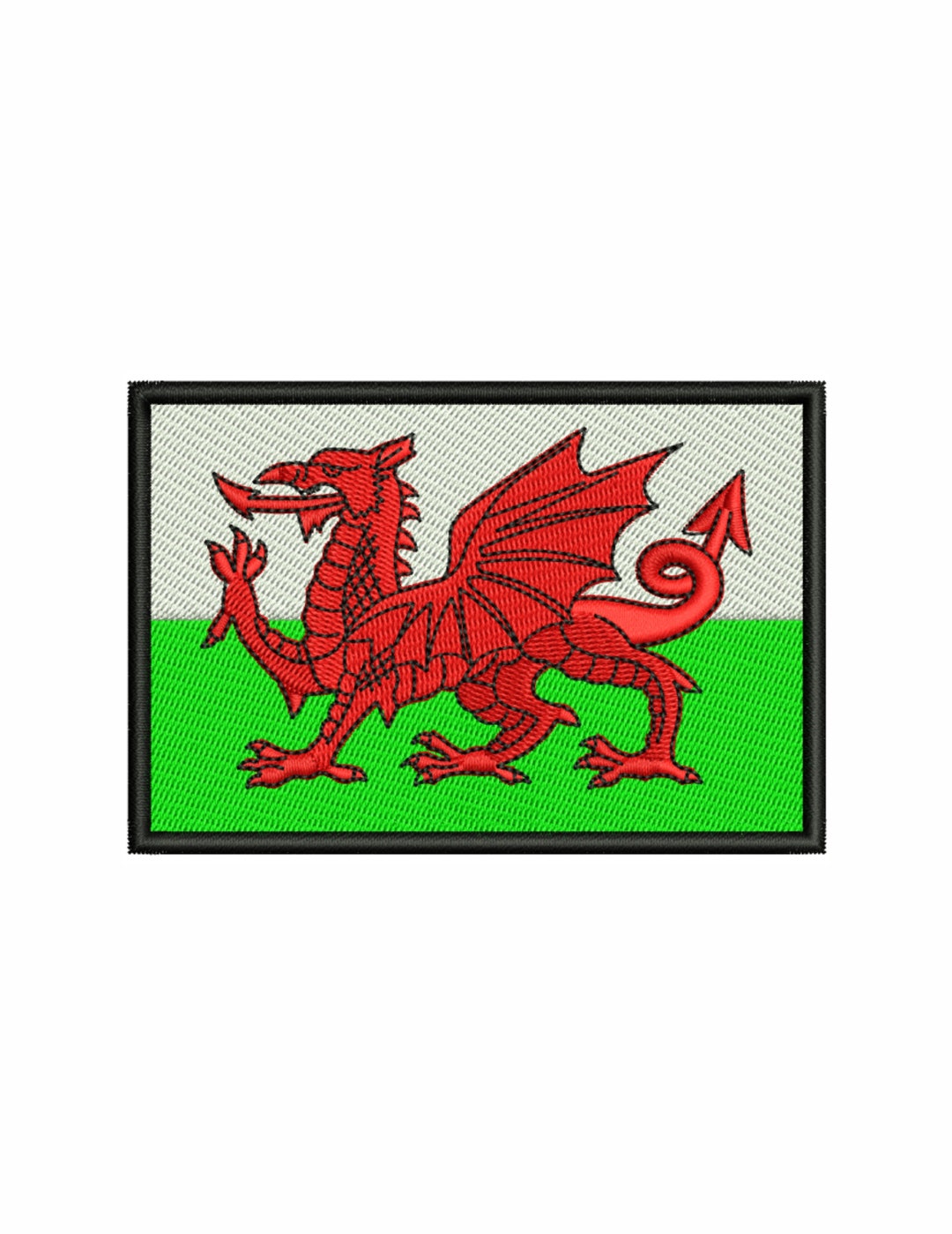 Wales Flag Embroidery Design | Flag of Wales Dst File | Wales National ...