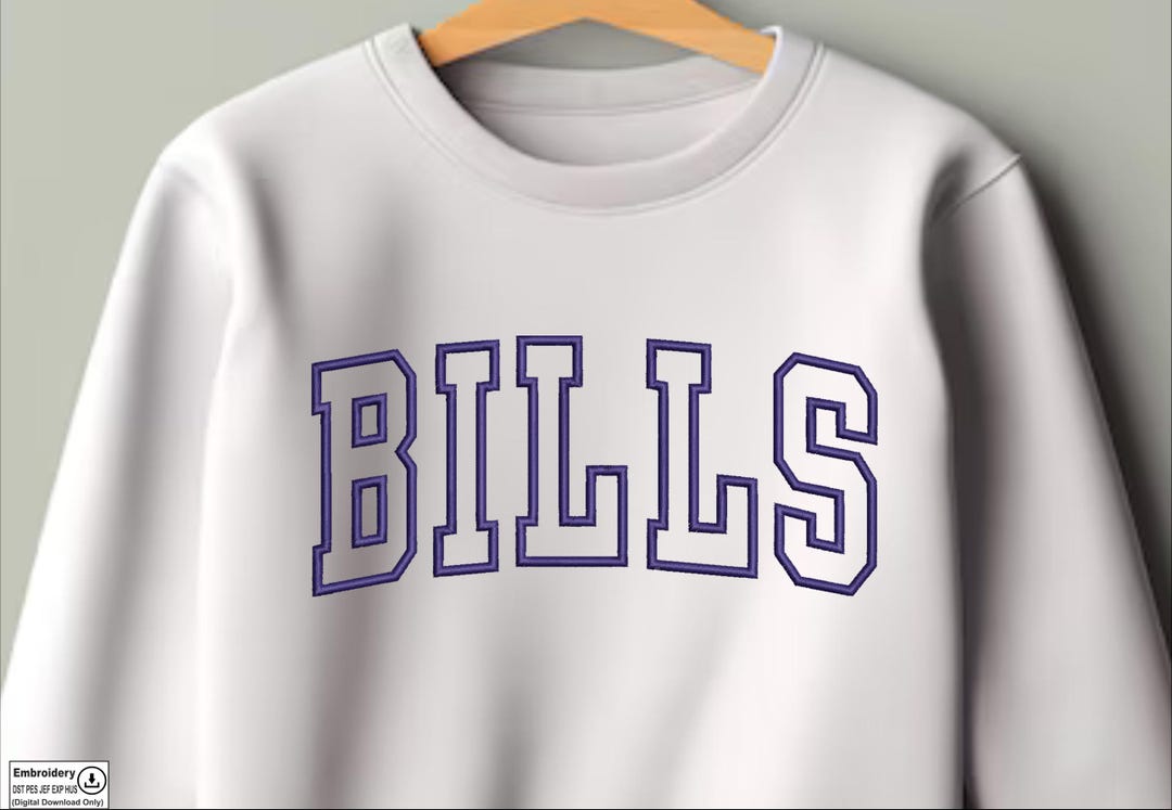 Bills Letters Applique Machine Embroidery Designs | Bills Outline ...