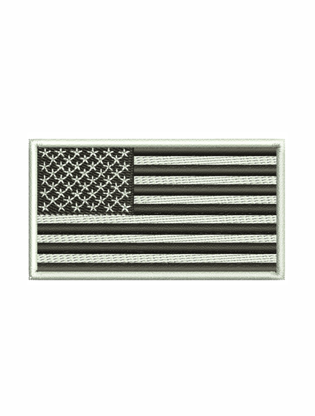 Black and White US Flag Embroidery Design | Machine Embroidery File ...