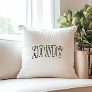 Howdy Letters Machine Embroidery Design Howdy Outline Embroidery ...