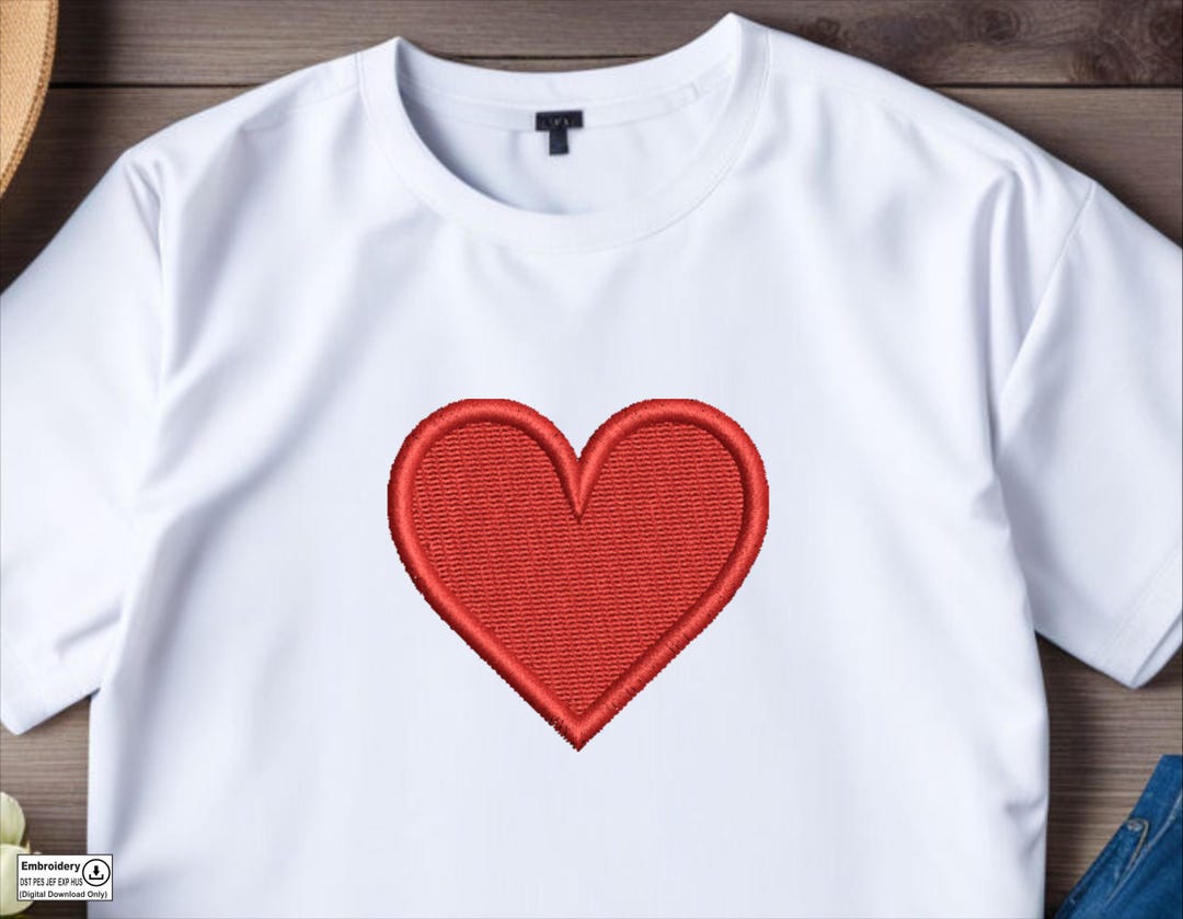 Heart Shape Machine Embroidery Design | Heart Embroidery Pattern ...