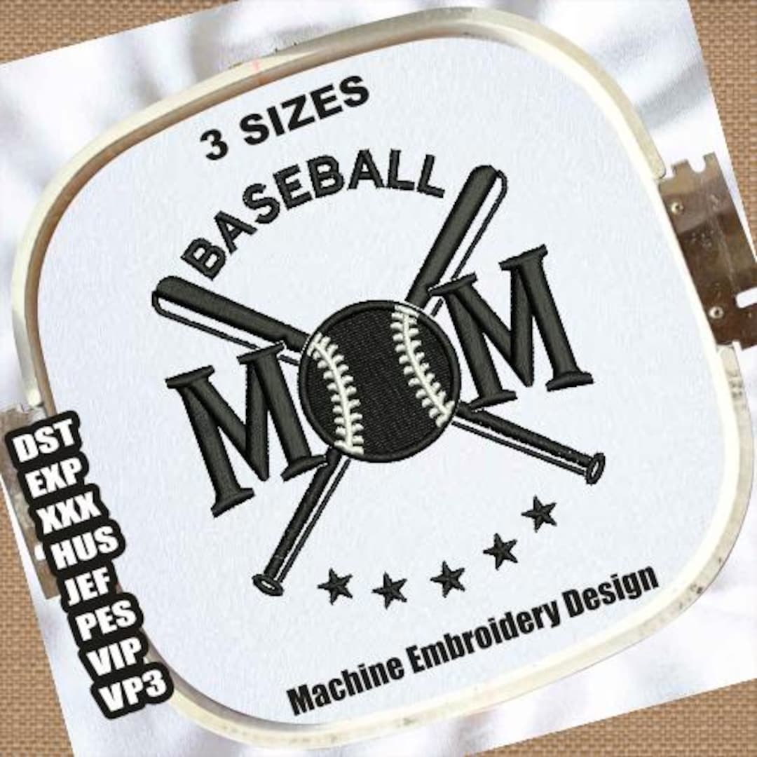 Baseball Mom Machine Embroidery Designs | Softball Mom Embroidery ...