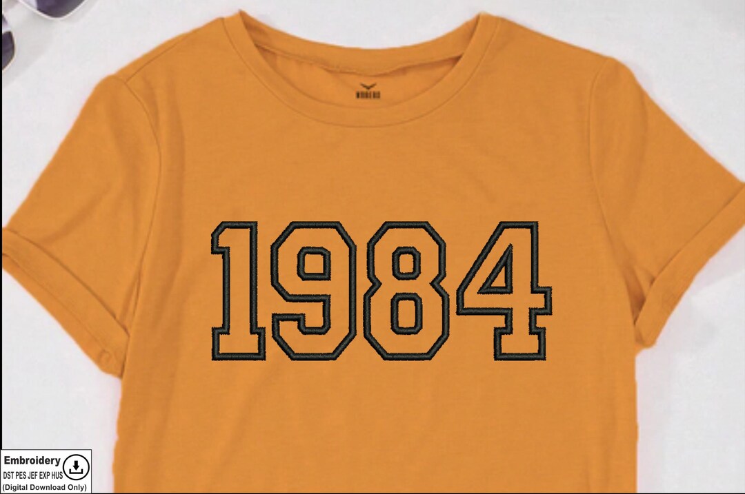 1984 Outline Machine Embroidery Designs | Nineteen Eighty Four ...