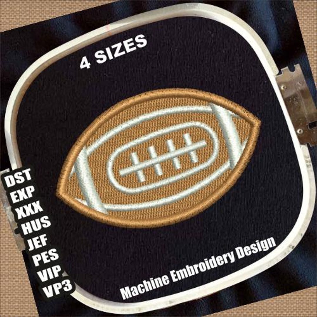 Football Machine Embroidery Design | Football Sports Embroidery Pattern ...