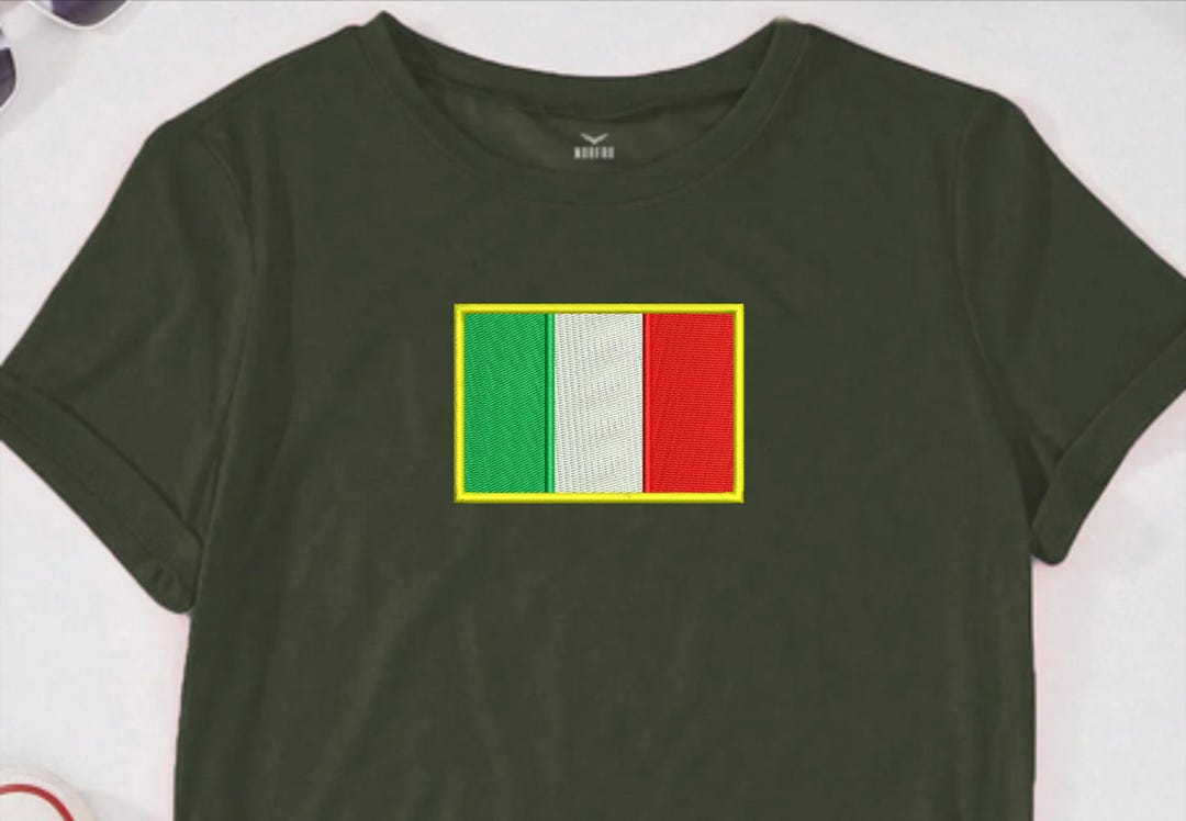 Flag of Italy Machine Embroidery Design | Italy Flag Embroidery Pattern ...