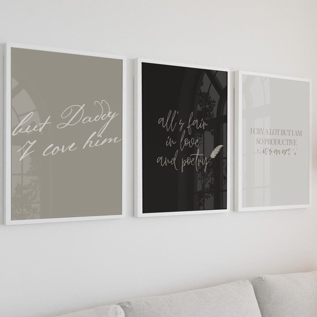 TTPD Prints Set of 6 | the Tortured Poets Department Poster | Printable ...