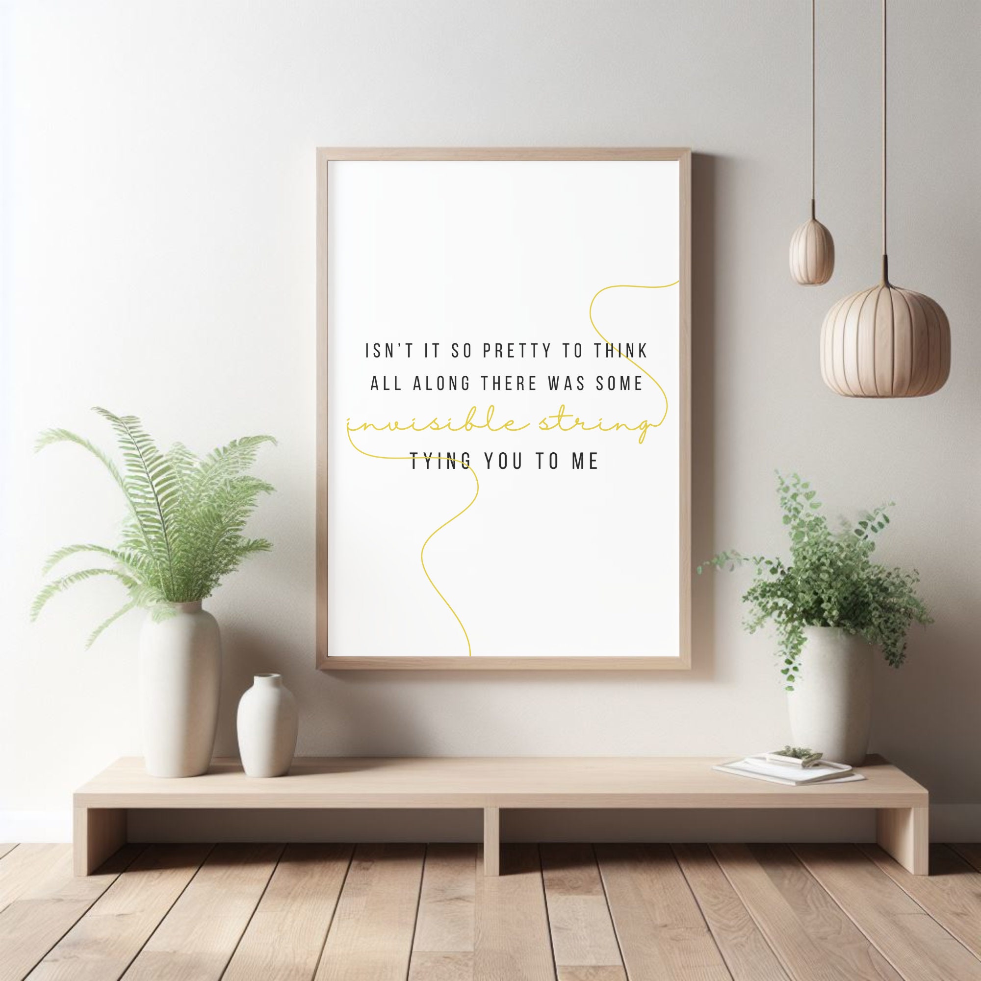Invisible String Poster | Printable Wall Art | Swiftie Poster| Digital ...