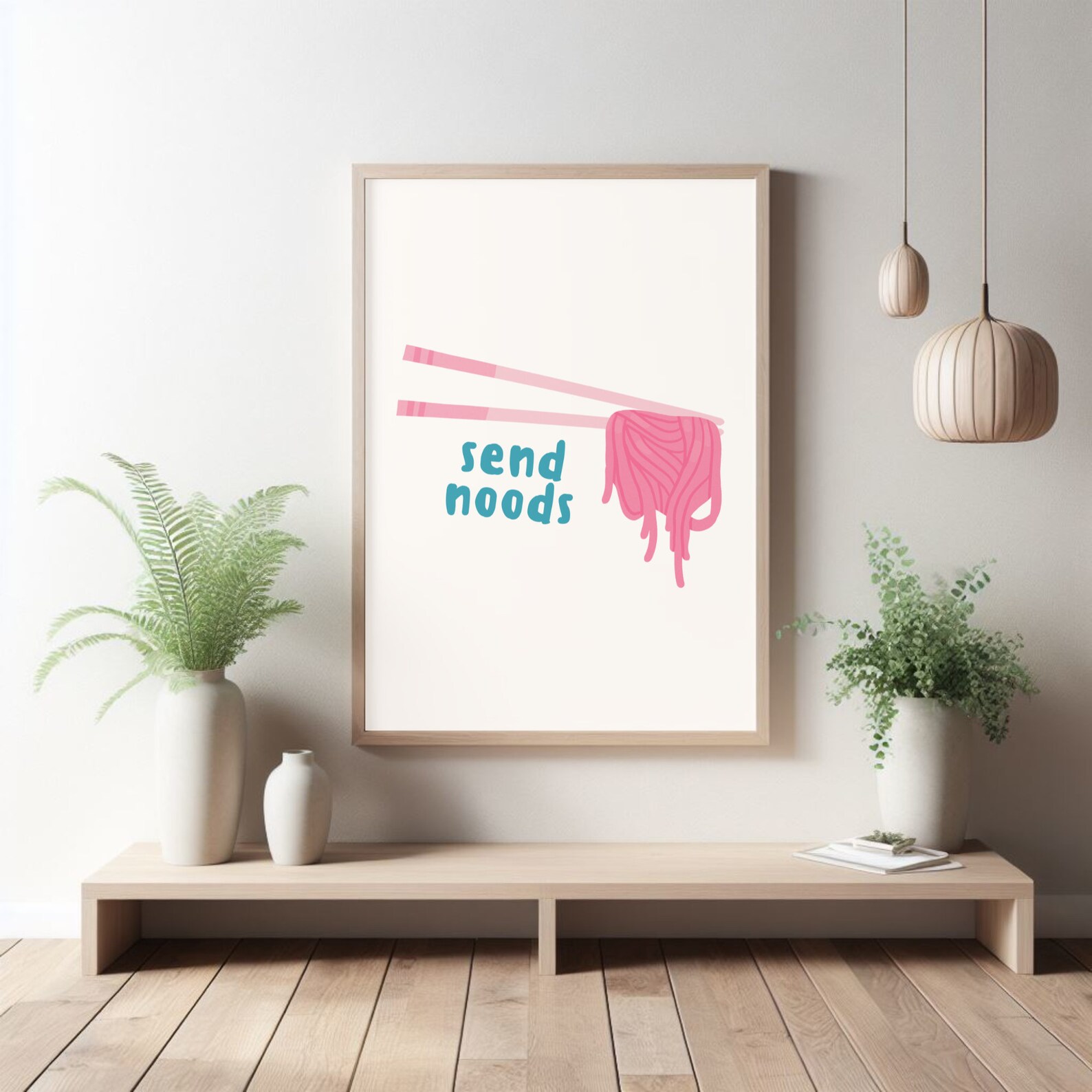Send Noods Trendy Wall Art Large Printable Art Trendy Aesthetic Print ...