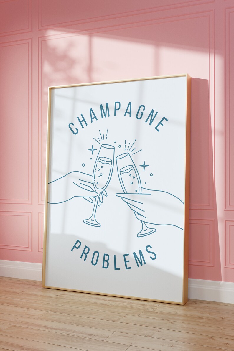 Champagne Problems Poster | Printable Wall Art | Swiftie Poster ...