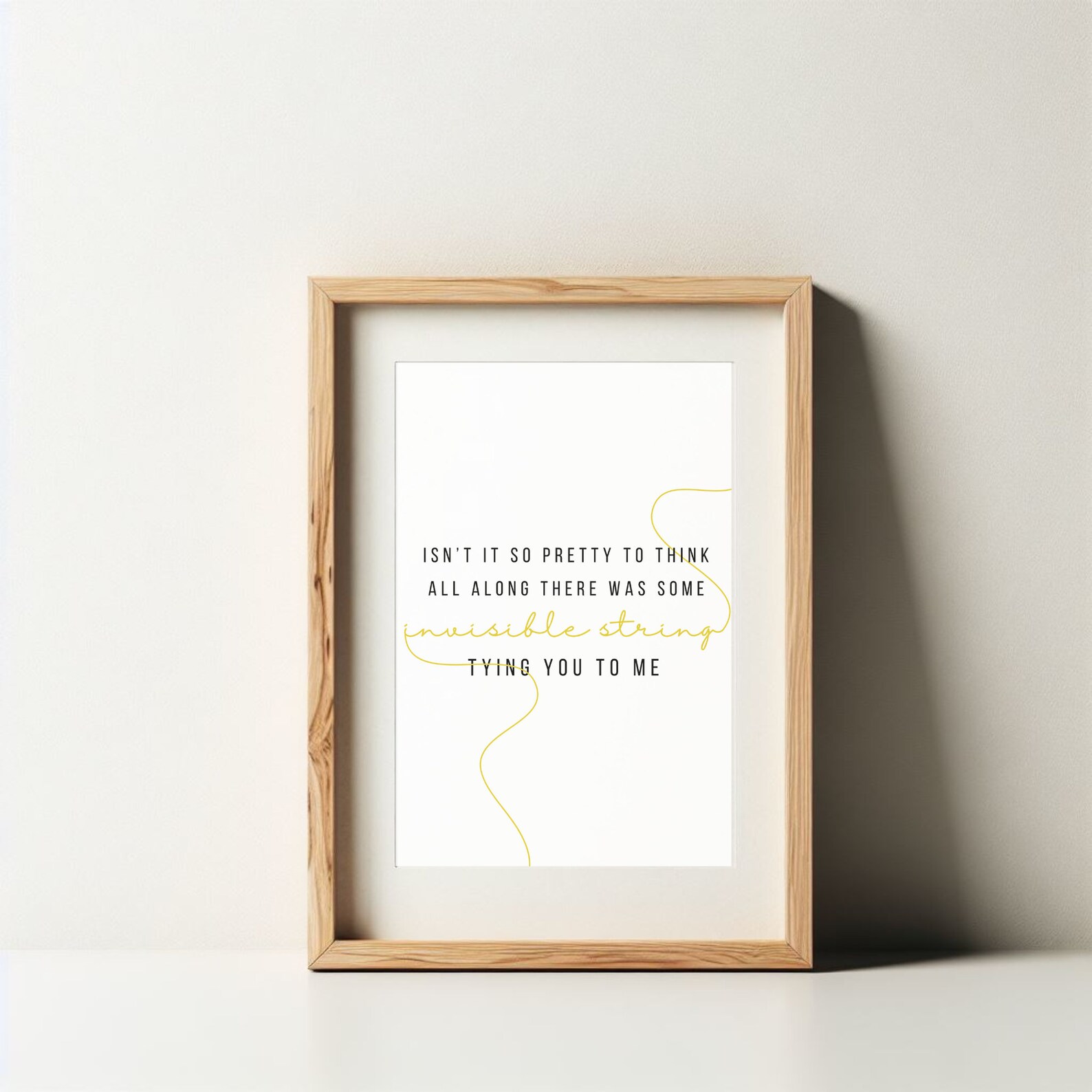 Invisible String Poster | Printable Wall Art | Swiftie Poster| Digital ...