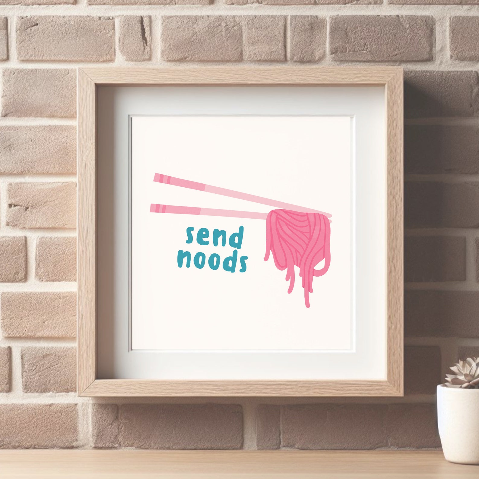 Send Noods Trendy Wall Art Large Printable Art Trendy Aesthetic Print ...