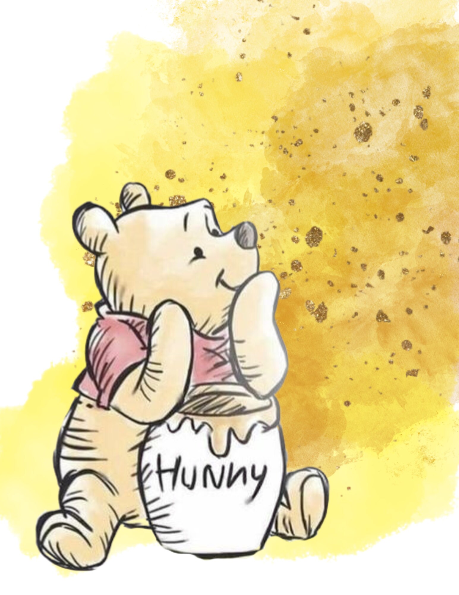 Winnie the Pooh and Friends Digital Art Print Watercolor Art - Etsy