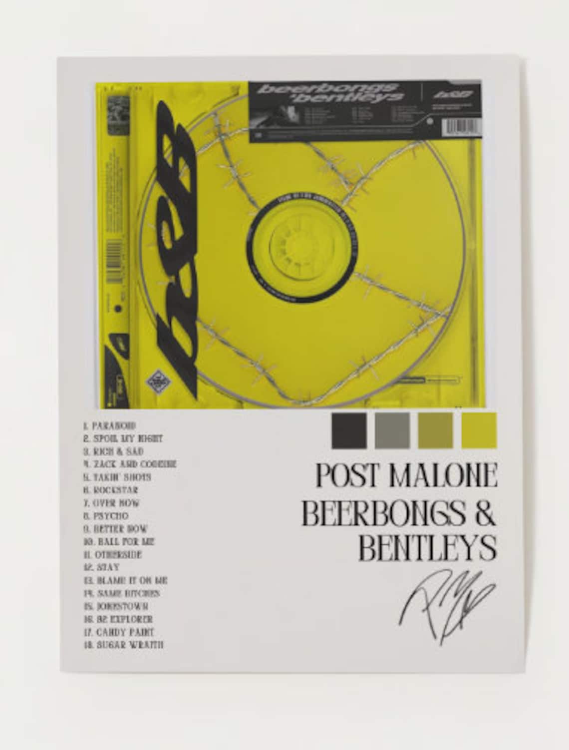 Set of 7 Austin Post Malone Album Cover Posters - Etsy