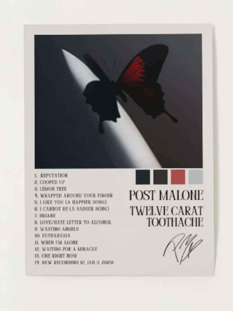 Set of 7 Austin Post Malone Album Cover Posters - Etsy