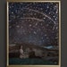 Fall Stars | Shooting Star Painting | Moody Wall Art | Unique Art ...