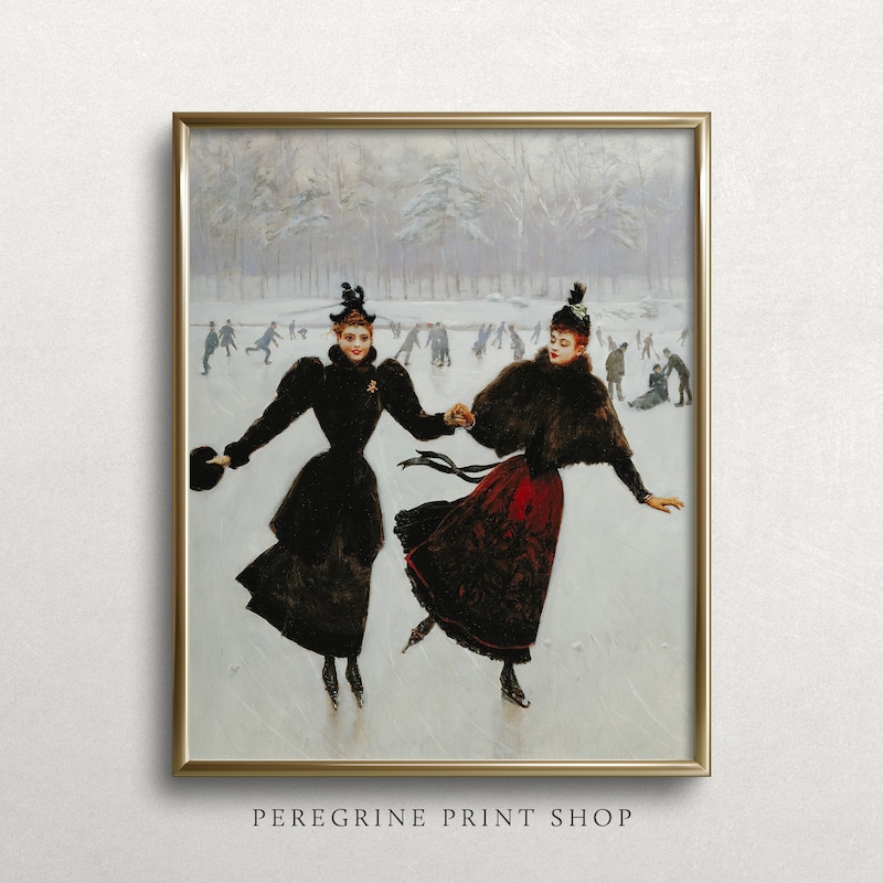 White Vintage Ice Skates - Etsy