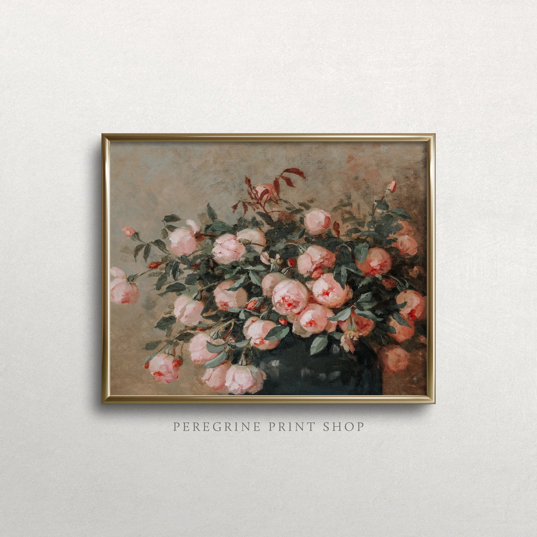 Peony Bushel Spring Art Print Peony Lover Peony Painting - Etsy