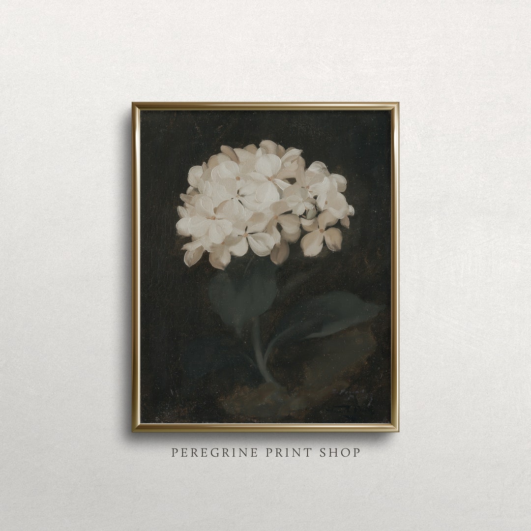 White Hydrangeas Hydrangea Art Print Hydrangea Lover Hydrangea Wall Art ...