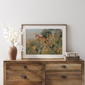 Little Fox | Fox Art Print | Cottagecore Art Print | Cottage Art Print ...