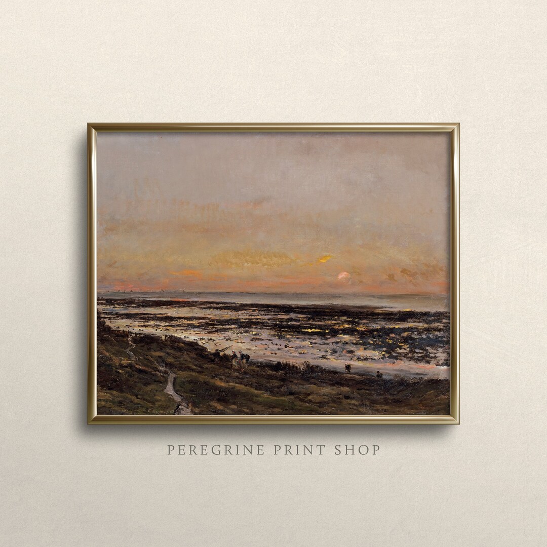 Golden Hour Tide Pools | Coastal Art Print | Summer Sunset | Beach ...